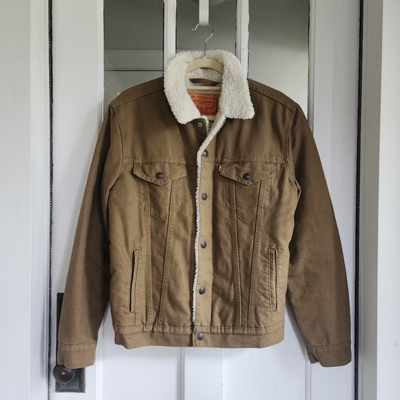 Levi's | Jackets & Coats | Levis Tan Denim Jacket | Poshmark